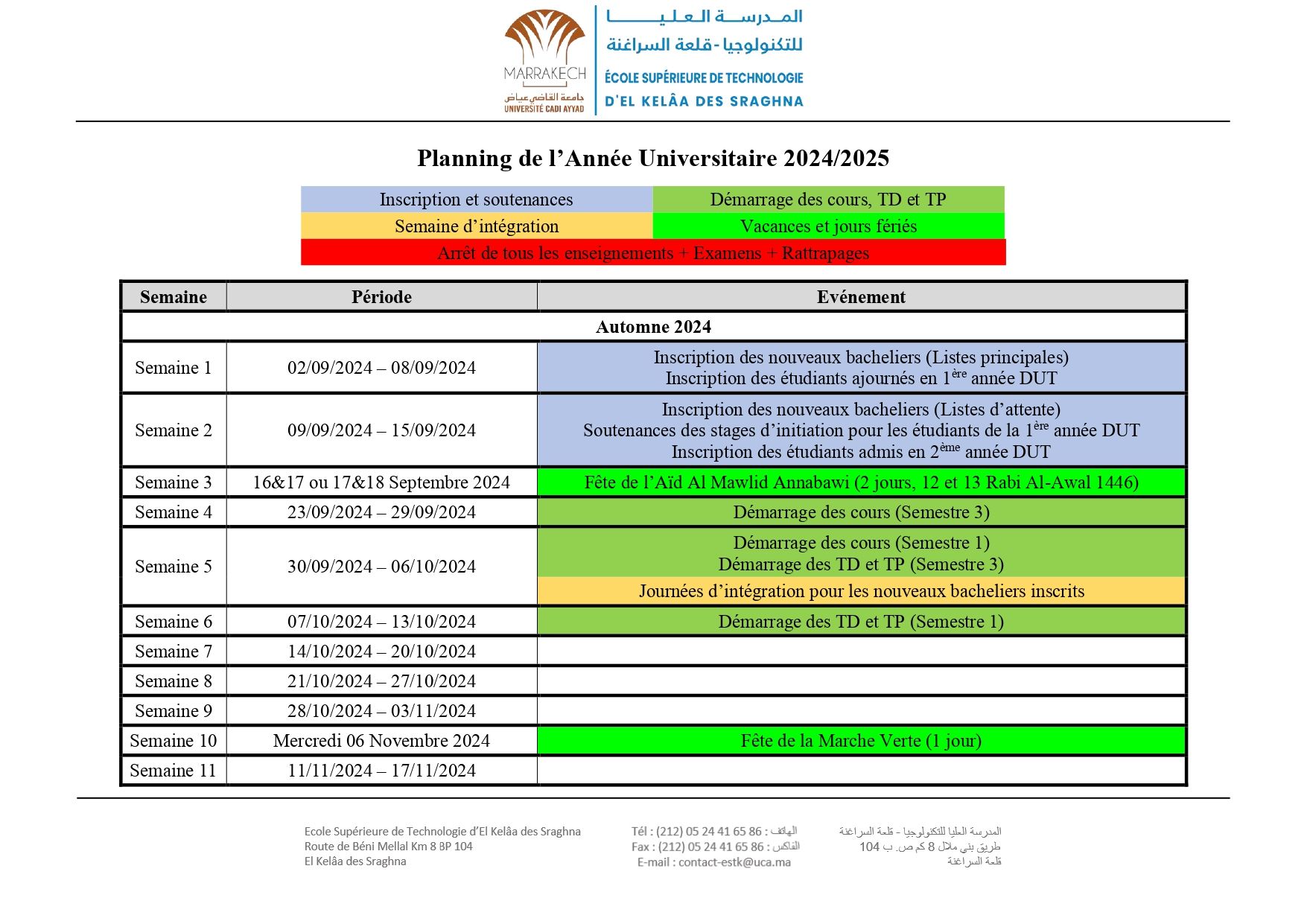 Ecole Supérieure de Technologie - El Kelaa Des Sraghna